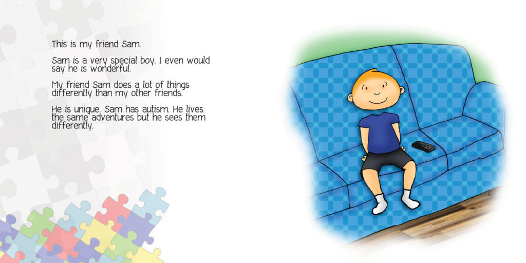 My Friend Sam the lion | My Friend Sam | A book series on autism